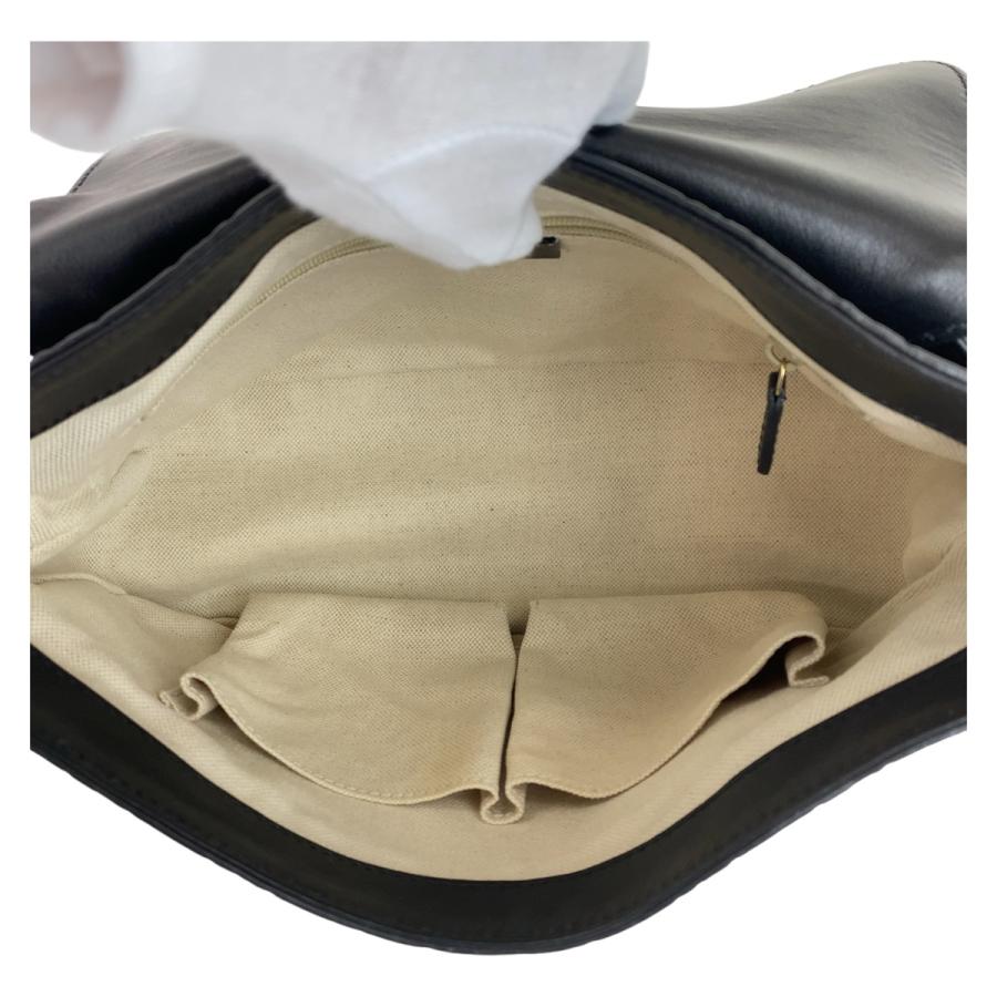 美品 GUCCI グッチ グッチシマ ブラック 黒 ゴールド金具 レザー 308452 斜め掛け ショルダーバッグ レディース 408000 ...