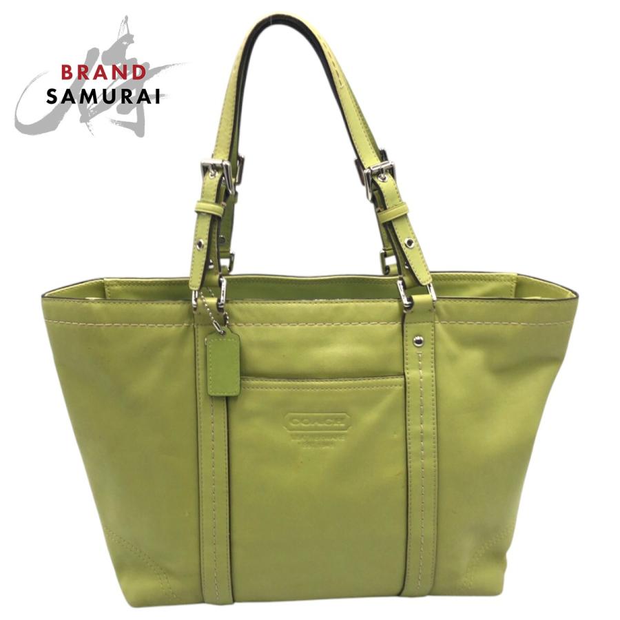 COACH コーチ グリーン ライトグリーン レザー B0959 F13098 トートバッグ ハンドバッグ レディース 409010 ...