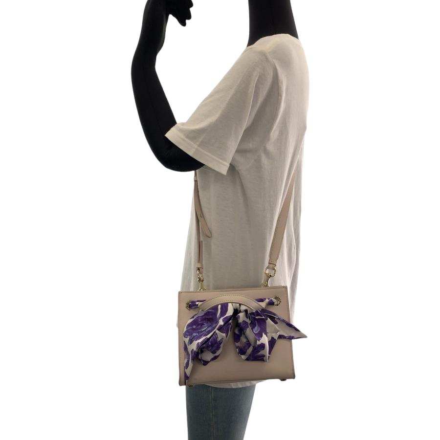 Salvatore Ferragamo サルヴァトーレフェラガモ リボン ピンク ホワイト レザー EE21 G914 ショルダーバッグ ハンドバッグ 2way 410066 : BRAND ...