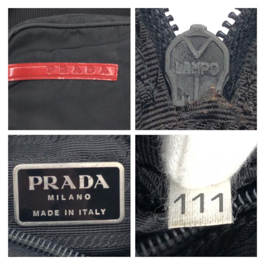 PRADA 美品 プラダ プラダスポーツ ブラック 黒 ナイロン B8674 ショルダーバッグ ポシェット 男女兼用 メンズ 410546 : BRAND SAMURAI - 通販 ...