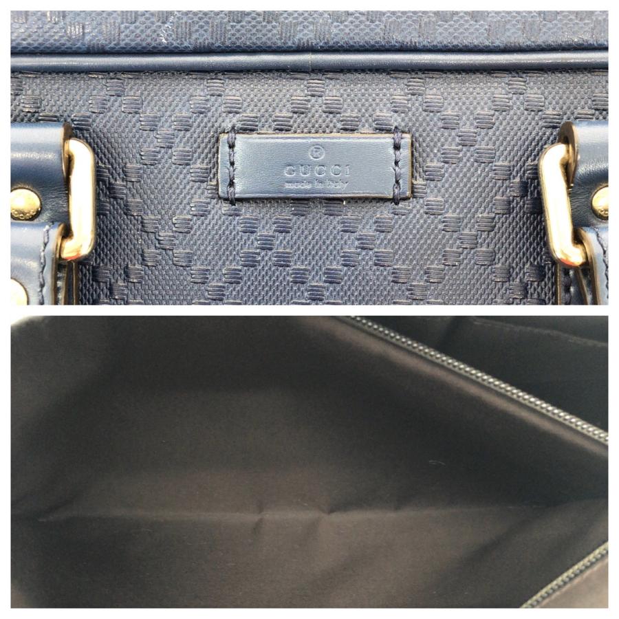 GUCCI グッチ ディアマンテ ブルー ゴールド金具 レザー 353394 ビジネスバッグ ブリーフケース メンズ 410607 : ...