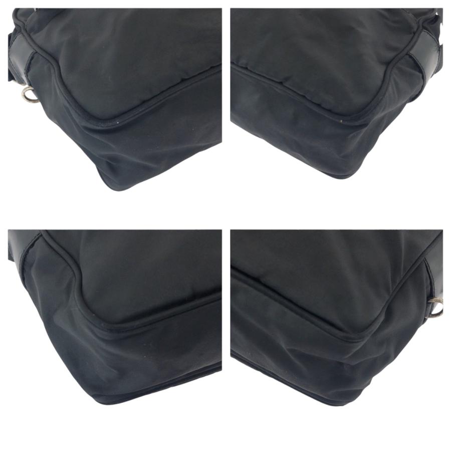 PRADA プラダ テスート 三角ロゴプレート ブラック 黒 シルバー金具 ナイロン BT0166 ショルダーバッグ ポシェット レディース 501050 : BRAND SAMURAI ...