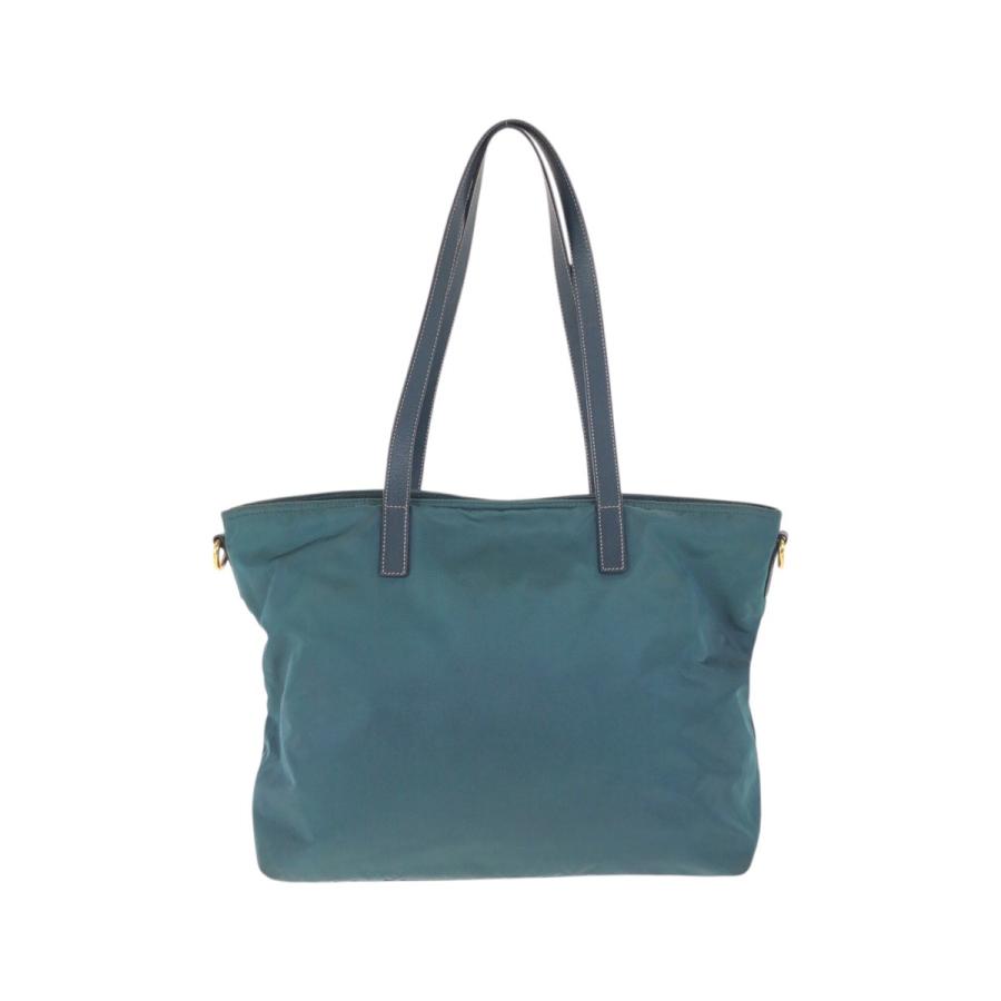 PRADA プラダ テスート 三角ロゴプレート グリーン ネイビー ゴールド金具 トートバッグ ショルダーバッグ 2way レディース 502667 : BRAND SAMURAI - 通販 ...