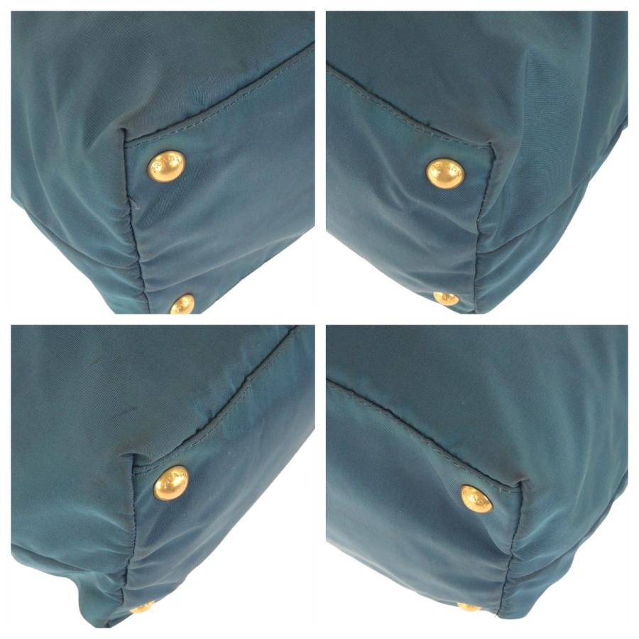 PRADA プラダ テスート 三角ロゴプレート グリーン ネイビー ゴールド金具 トートバッグ ショルダーバッグ 2way レディース 502667 : BRAND SAMURAI - 通販 ...