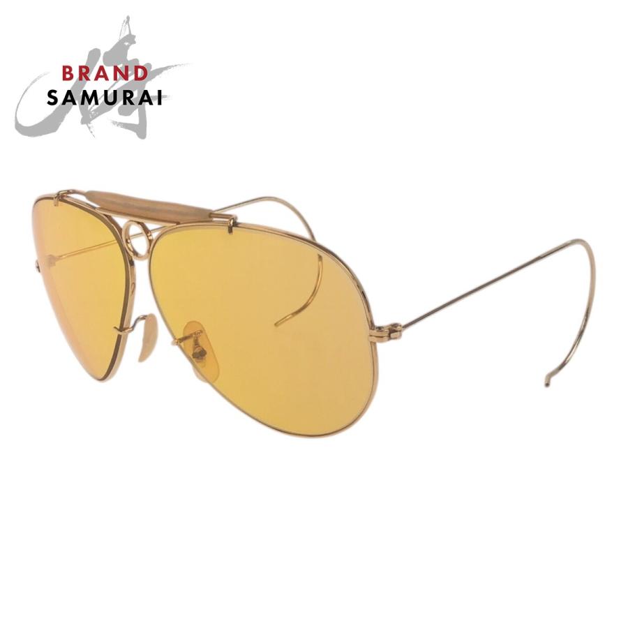 Ray-Ban レイバン ヴィンテージ B&L RAY-BAN U.S.A イエロー ゴールド金具 ガラス/メタル サングラス メンズ 503373 : BRAND SAMURAI - 通販 ...
