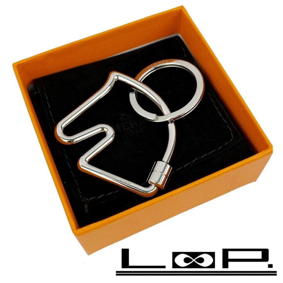 値下げ 未使用 エルメス シュバル キーリング チャーム シルバー SV 077216F 箱 【100697】 : 100697 ...