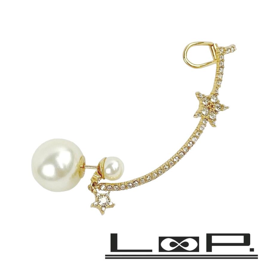 SALE 新同 ディオール イヤーカフ アクセサリー GP フェイクパール ラインストーン ゴールド 【112713】 : LOOPLAND - 通販 - Yahoo!ショッピング