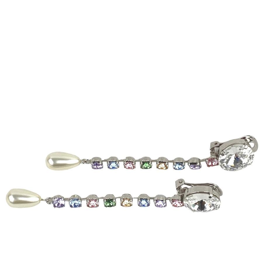 新同 ミュウミュウ クリスタル パール イヤリング ラインストーン 【121616】 :121616:LOOPLAND - 通販 - Yahoo!ショッピング