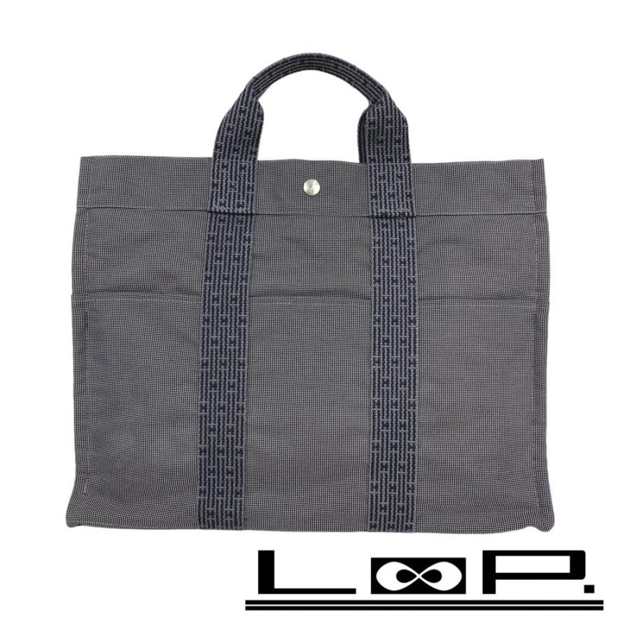 新同 エルメス エールライン トート MM バッグ キャンバス グレー 【165597】 : LOOPLAND - 通販 - Yahoo!ショッピング