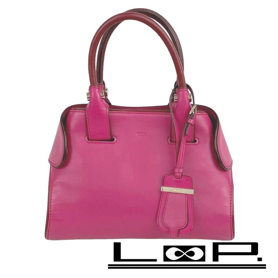SALE 美品 トッズ ケープ ハンド バッグ カーフ フューシャピンク ピンク 【168192】 : LOOPLAND - 通販 - Yahoo!ショッピング