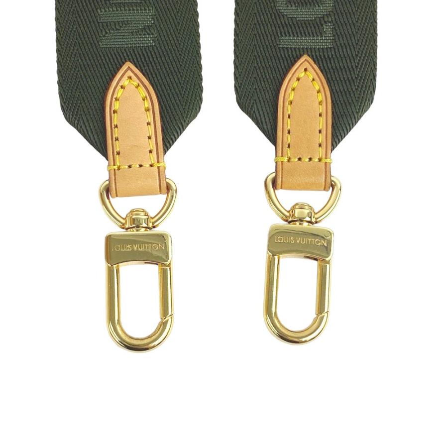 美品 ルイヴィトン ランヤード ショルダー ストラップ パース付 バッグ 財布 小銭入れ ブラック ゴールド J02487 【178269 ...