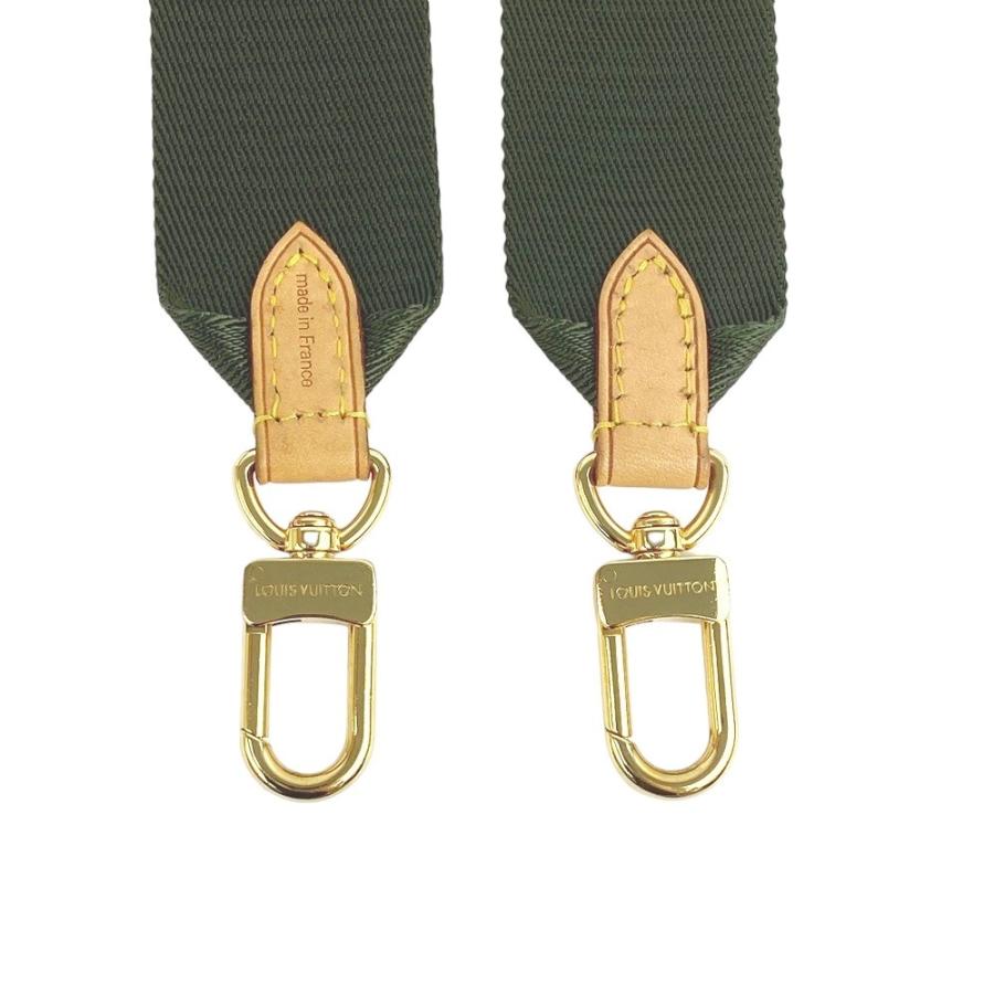 美品 ルイヴィトン ランヤード ショルダー ストラップ パース付 バッグ 財布 小銭入れ ブラック ゴールド J02487 【178269 ...