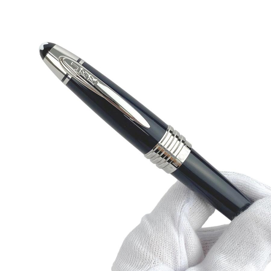 お値打ち品 美品 モンブラン JFK ジョン F ケネディ ボールペン ビジネス ダークブルー シルバー 箱 【184451 ...