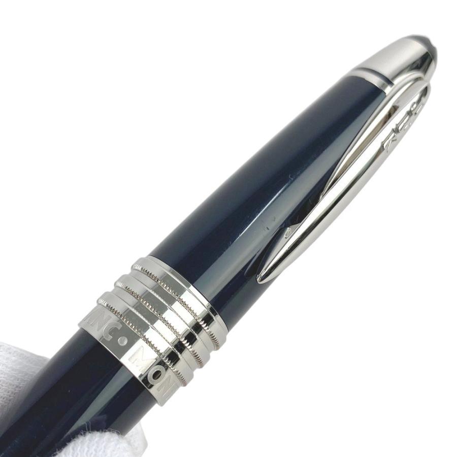 お値打ち品 美品 モンブラン JFK ジョン F ケネディ ボールペン ビジネス ダークブルー シルバー 箱 【184451 ...