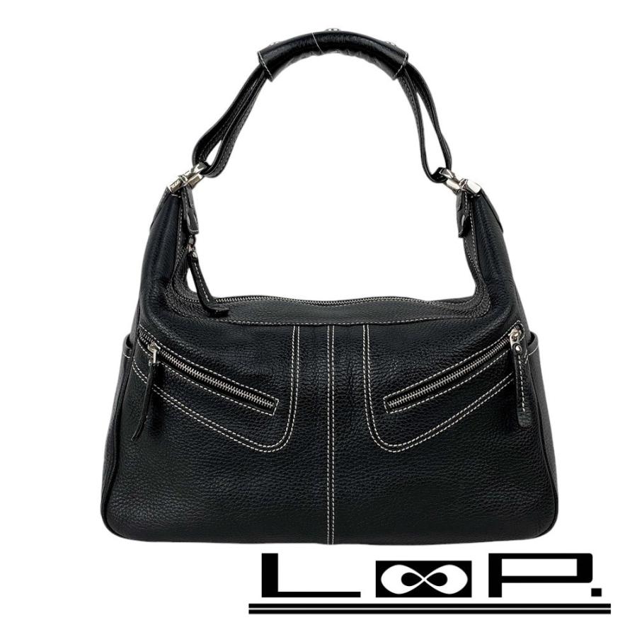 美品 トッズ ミキーバッグ ワンショルダー バッグ レザー ブラック 【190018】 : LOOPLAND - 通販 - Yahoo!ショッピング