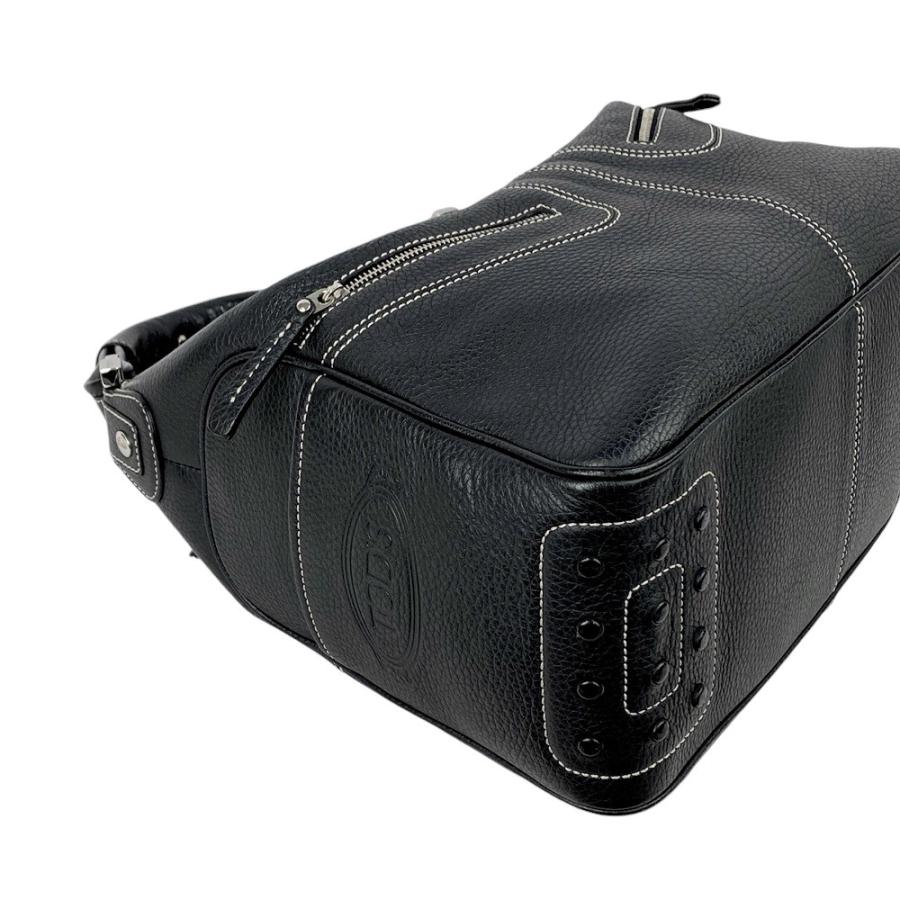 美品 トッズ ミキーバッグ ワンショルダー バッグ レザー ブラック 【190018】 : LOOPLAND - 通販 - Yahoo!ショッピング