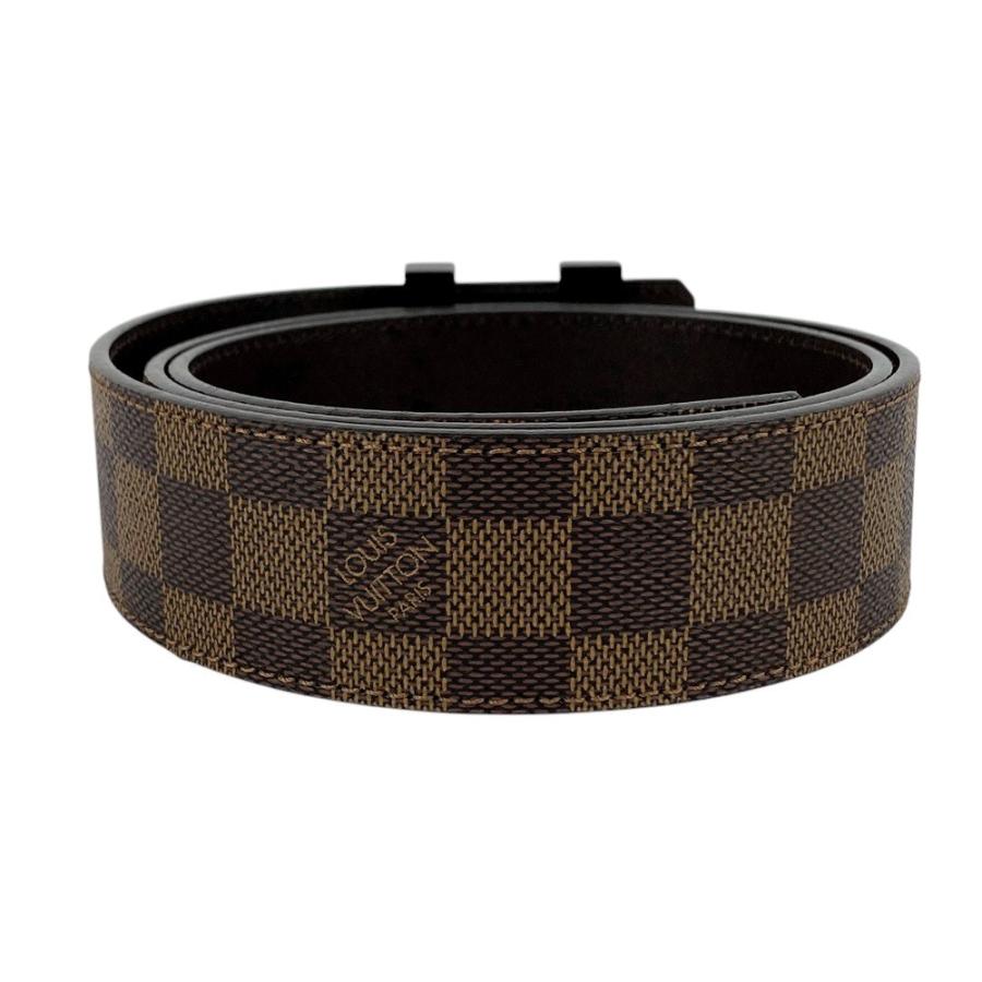 SALE 未使用 ルイヴィトン サンチュール イニシャル ベルト ダミエ ブラウン 90cm M9807 【216404 ...