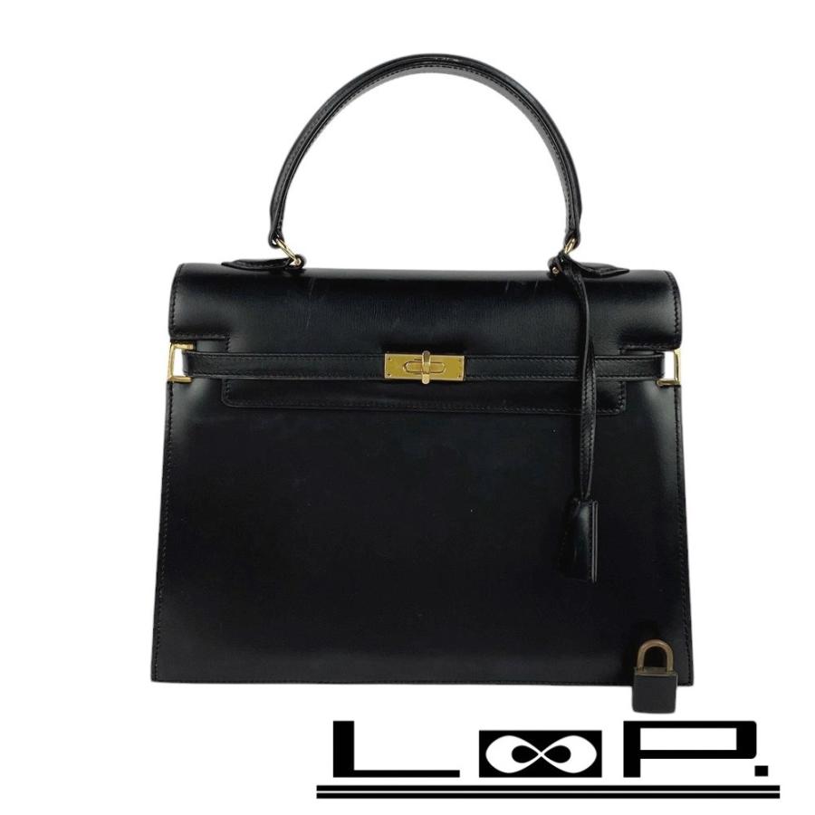 SALE 中古 モラビト スカラ 28 ハンド バッグ ブラック ゴールド カーフ レザー 【245619】 : LOOPLAND - 通販 - Yahoo!ショッピング