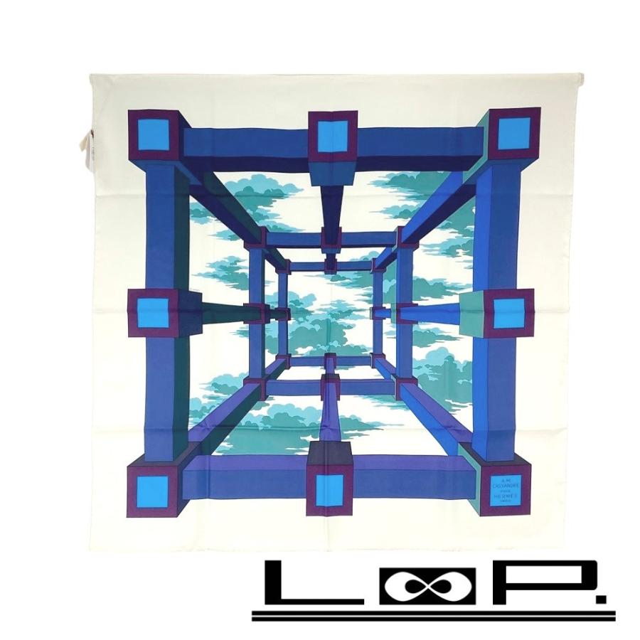 未使用 エルメス カレ90 スカーフ A.M. CASSANDRE アドロフ・ムーロン ホワイト ブルー マルチカラー 箱 【283437】〇 : LOOPLAND - 通販 - Yahoo ...