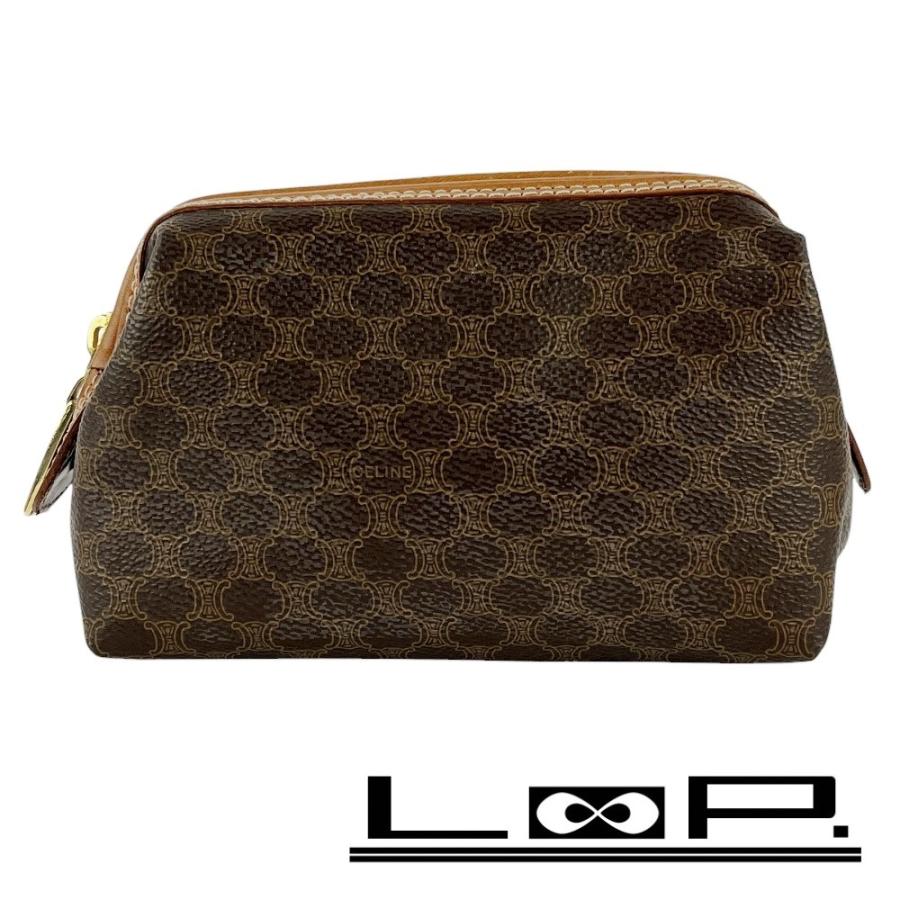 美品 ヴィンテージ セリーヌ マカダム ポーチ PVC レザー ブラウン 【285134】7 : LOOPLAND - 通販 - Yahoo!ショッピング