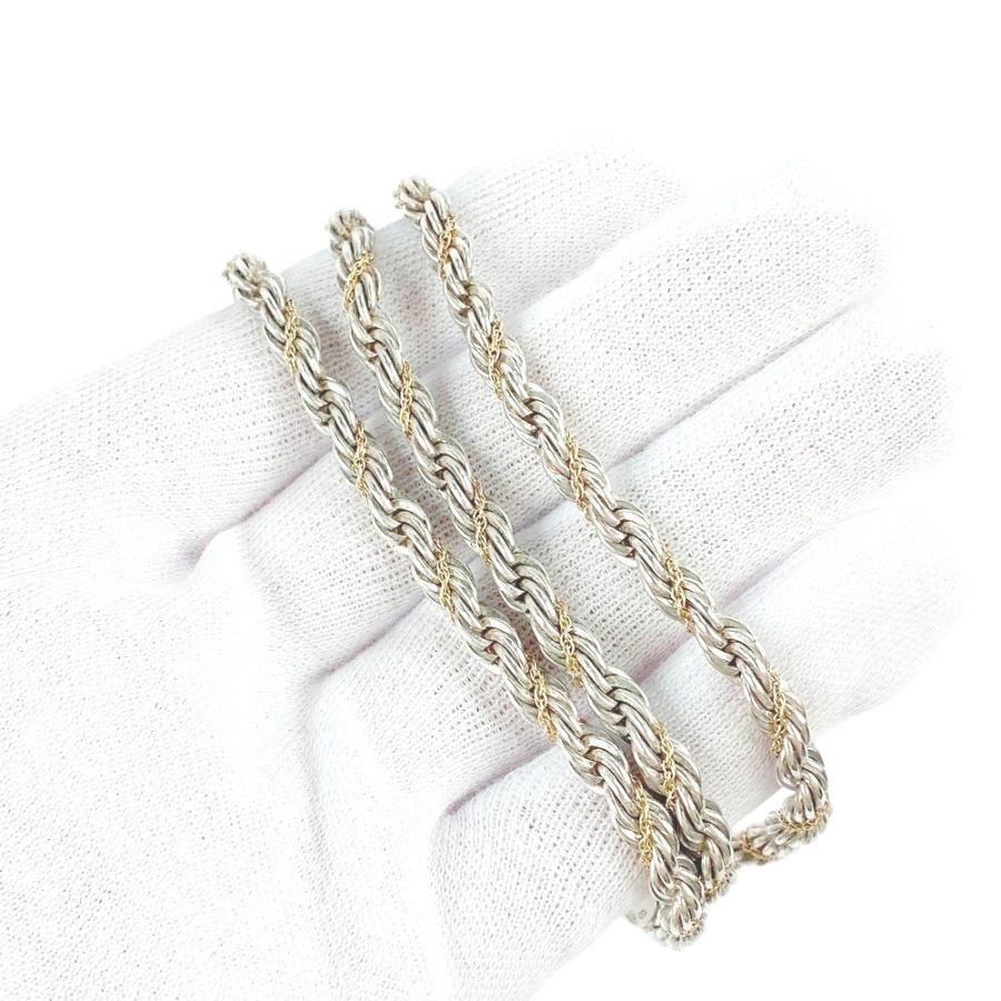 美品 61cm ティファニー ツイスト チェーン ロング ネックレス コンビ SV 925 K18 YG 750 【320491】1 : LOOPLAND - 通販 - Yahoo!ショッピング