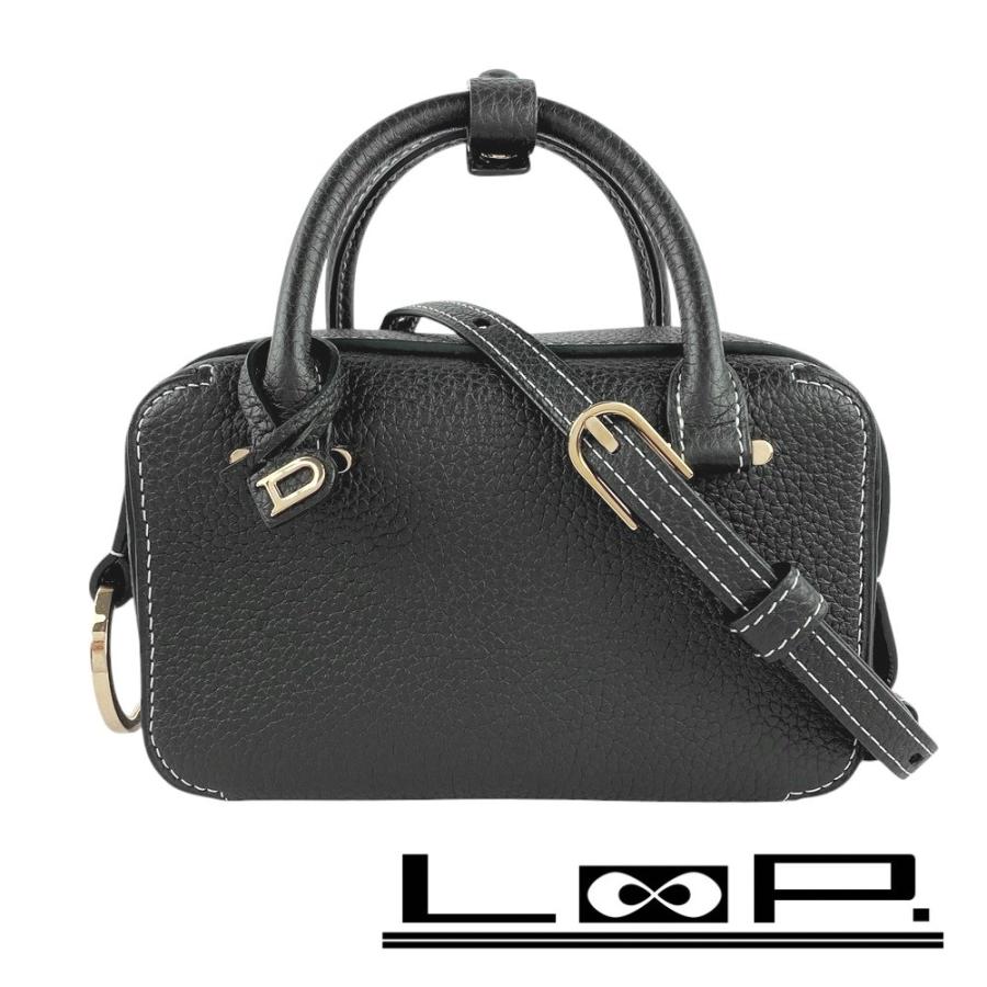 SALE!!!! 美品 デルヴォー クールボックス ナノ 2WAY ハンド ショルダー バッグ レザー ブラック 【329920】4 ...