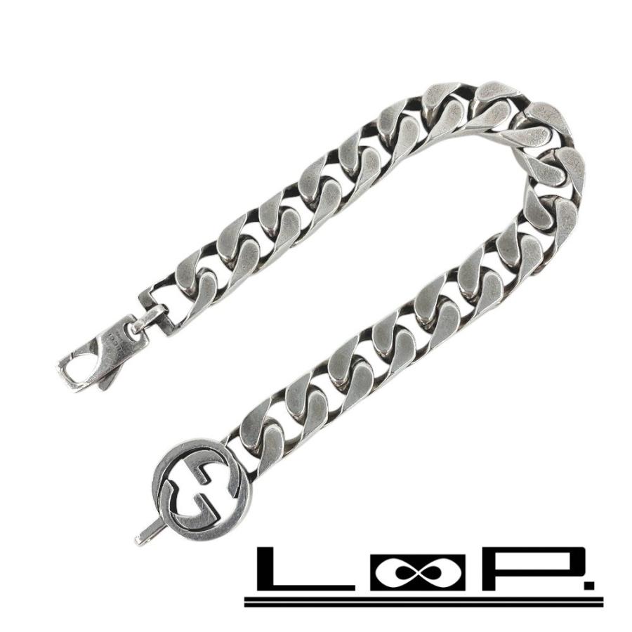 中古 グッチ インターロッキング Gロゴ ブレス ブレスレット アクセサリー シルバー SV 925 #18 箱 【332692】7 : LOOPLAND - 通販 - Yahoo!ショッピング