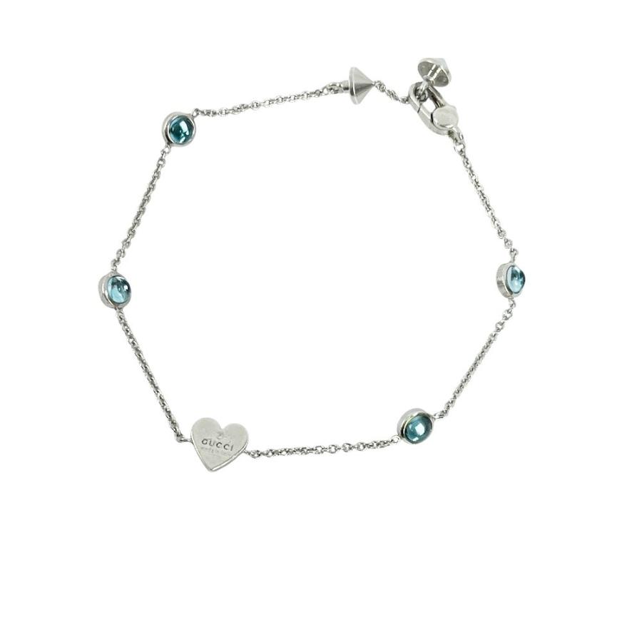 美品 グッチ ハート ブレスレット アクセサリー ブルートパーズ シルバー SV 925 箱 【333392】4 : LOOPLAND - 通販 - Yahoo!ショッピング