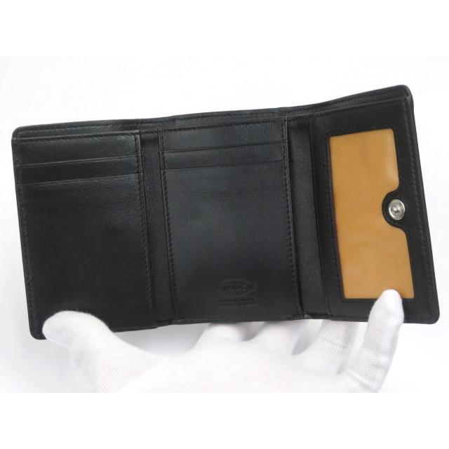 新同 トッズ コンパクト ウォレット 三つ折り 財布 レザー ブラック 箱 【37559】 :37559:LOOPLAND - 通販 ...