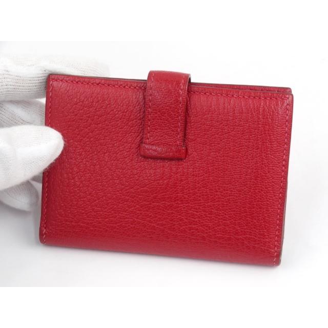 値下げ 美品 エルメス ベアン ミニ 財布 シェーブル ルージュ Q 刻 【56635】 : LOOPLAND - 通販 - Yahoo!ショッピング