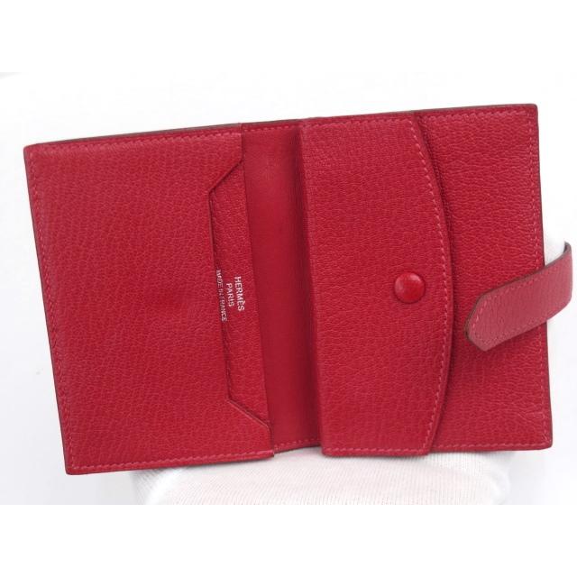 値下げ 美品 エルメス ベアン ミニ 財布 シェーブル ルージュ Q 刻 【56635】 : LOOPLAND - 通販 - Yahoo!ショッピング