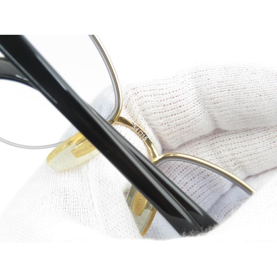 美品 ブルガリ メガネ 眼鏡 度入り ラインストーン ブラック ゴールド K18 YG750 54 15 140 【65187】 : LOOPLAND - 通販 - Yahoo!ショッピング