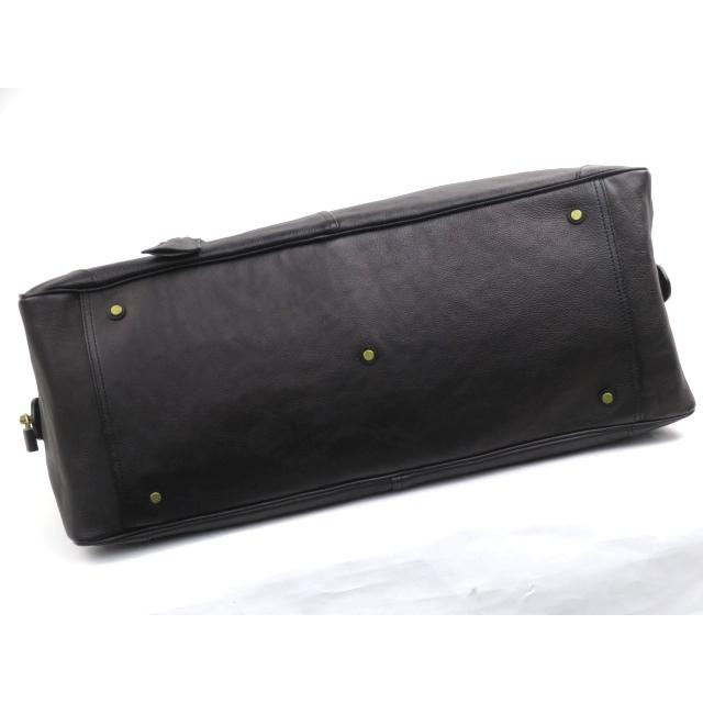 新同 保管品 ガンゾ ボストン ハンド バッグ ブラック レザー 【84072】 : LOOPLAND - 通販 - Yahoo!ショッピング