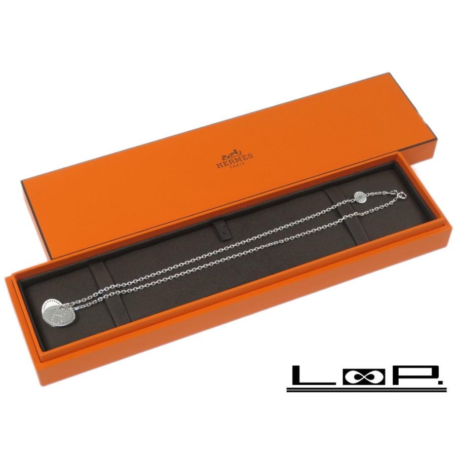 【磨き済 新同】 HERMES エルメス エクリプス エブリン パンチング ネックレス アクセサリー シルバー SV 925 【A62391】 : LOOPLAND - 通販 - Yahoo ...