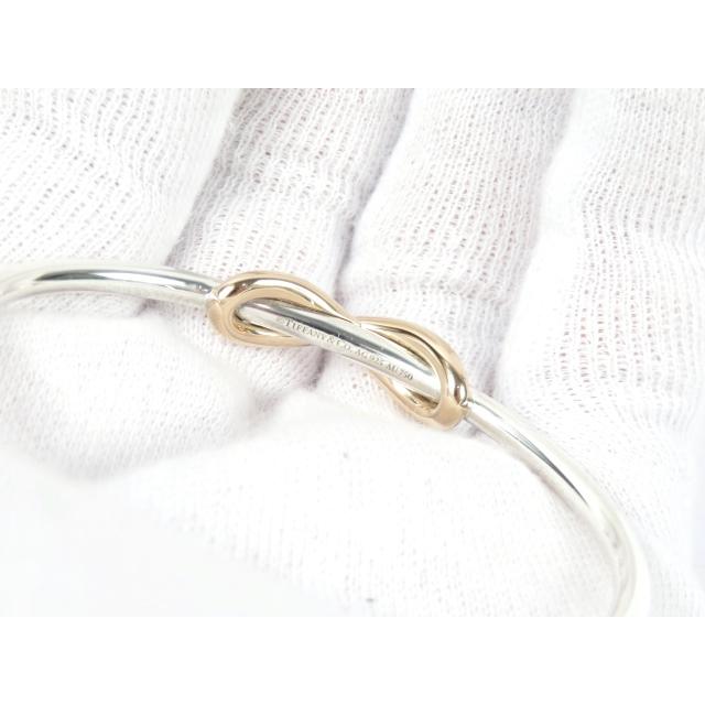 【磨き済 新同】 TIFFANY&Co. ティファニー インフィニティ カフ バングル コンビ シルバー ゴールド SV 925 K18 PG 750 箱 【A67607】 : a67607 ...