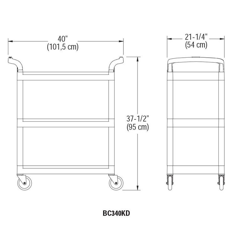 キャンブロ KDユーティリティカート BC340KD ブラック HKC-62 メーカー直送品 代引不可 :6-1108-0102:Loop ...