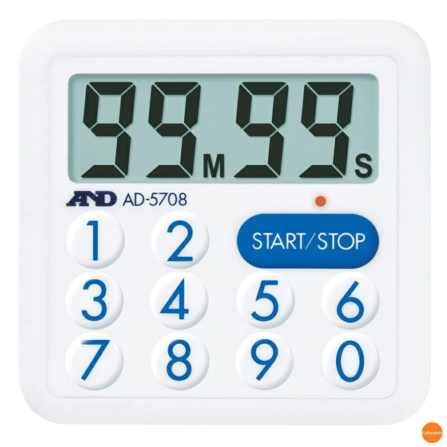 A＆D 防滴タイマー AD-5708 99分99秒計 BTI-D9 :9-0606-0101:Loop Leaf ループリーフ - 通販 ...