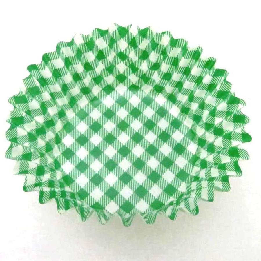 オーブンケース チェック柄 250枚入 5号深口 緑 XOC-02 : Loop Leaf ループリーフ - 通販 - Yahoo!ショッピング