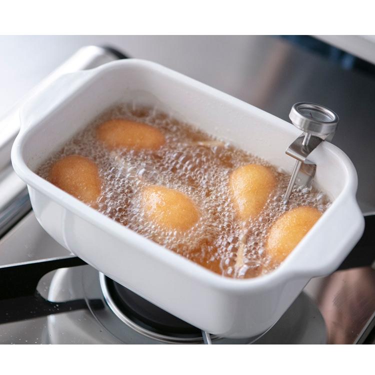 富士ホーロー 角型天ぷら鍋 温度計付き ホワイト TP-20K.W : ns-tp20kw : Loop Leaf ループリーフ - 通販 - Yahoo!ショッピング