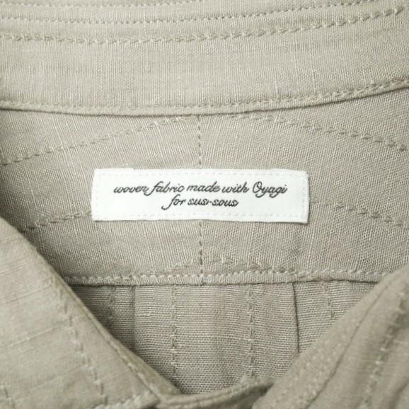 新品 SUS-SOUS シュス 22SS 日本製 Shirt Dress - Dobby Stripe 新品 SUS-SOUS シュス 22SS 日本製 Shirt Dress - Dobby Stripe