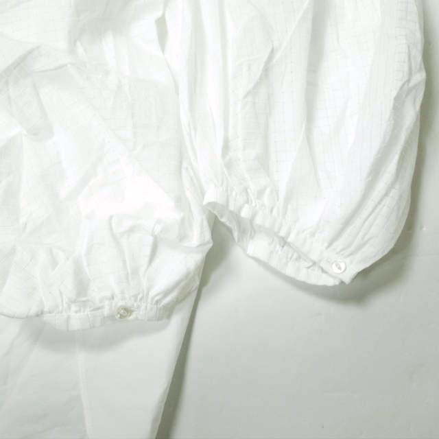 Drawer ドゥロワー 日本製 RESORT1 コットンノーカラーギャザーシャツ 6511-299-0512 36 ホワイト 長袖 トップス g14662 :g14662:LOOPヤフー ...