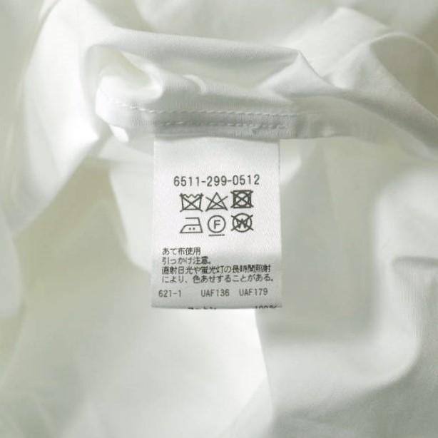 Drawer ドゥロワー 日本製 RESORT1 コットンノーカラーギャザーシャツ 6511-299-0512 36 ホワイト 長袖 トップス g14662 :g14662:LOOPヤフー ...