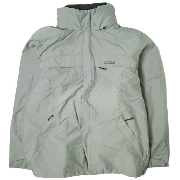 AIGLE エーグル THERMO KIT J ナイロンマウンテンジャケット ＆ フリースジャケット セット 8504-85408/8502-57206 L グレー ブルゾン : LOOP ...