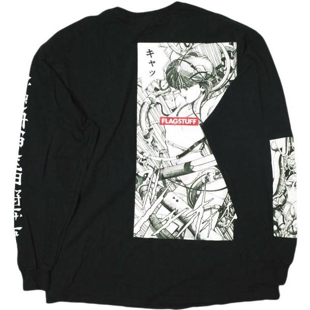 F-LAGSTUF-F x 電影少女 FLAGSTUFF フラグスタッフ 19SS 別注 ビデオガール ロングスリーブTシャツ 19SS-FSxVG-03 XL ブラック 長袖 g18484 ...