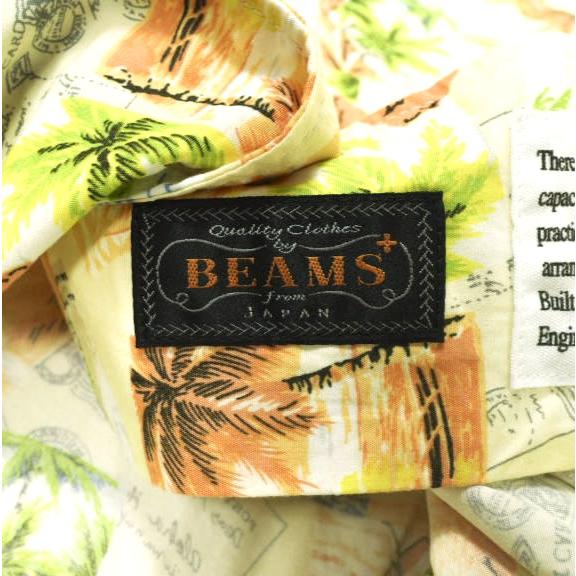 新品 Engineered Garments x BEAMS PLUS エンジニアードガーメンツ 別注 Palm Beach Shirts パームビーチシャツ S イエロー アロハ ...