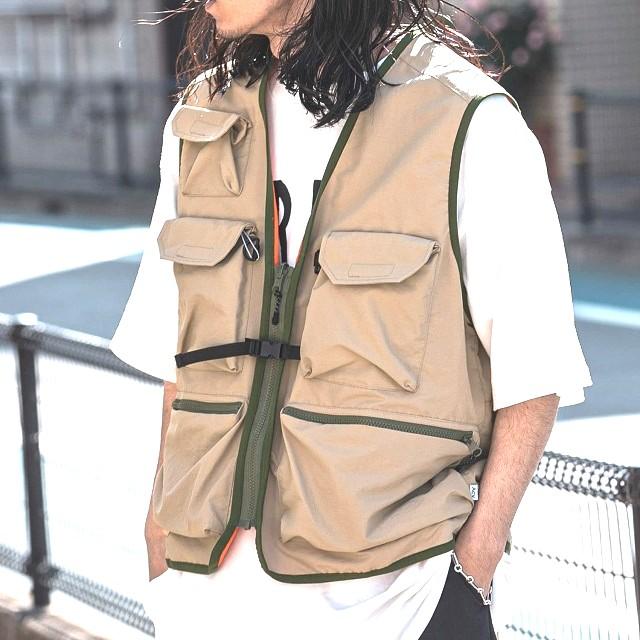 新品 Acy エイシー 24SS 2WAY UTILITY VEST リバーシブル