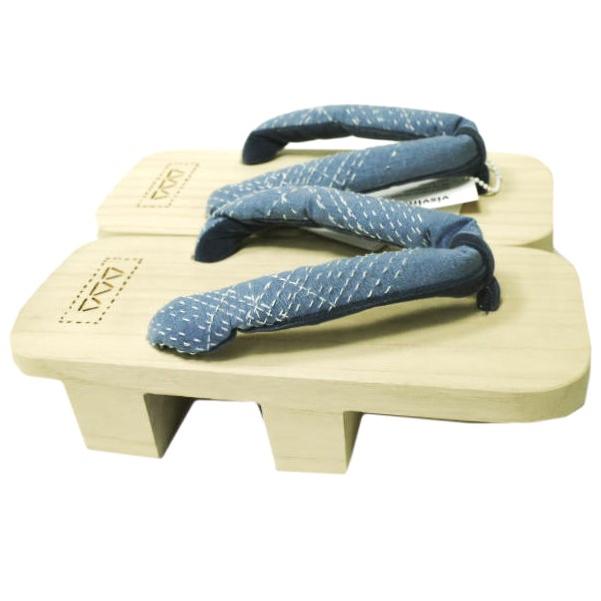 新品 visvim ビズビム 22SS 日本製 GETA SASHIKO 下駄 刺し子 0122101001001 S/M Indigo ヴィズヴィム 定価74,800円 サンダル シューズ ...