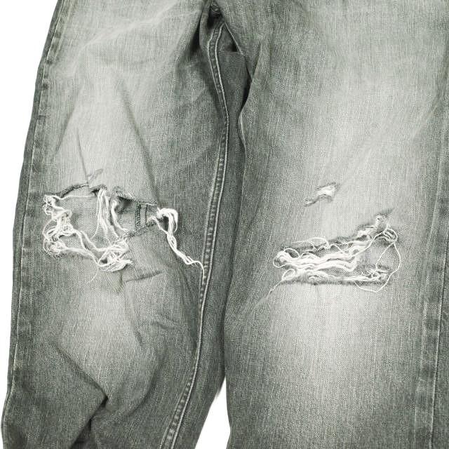 KAMIYA カミヤ 24SS Denim Pants クラッシュ加工 ウォッシュドデニム