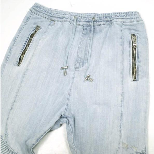 BALMAIN バルマン 19SS イタリア製 ダメージ加工 バイカースウェット