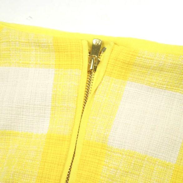 Drawer ドゥロワー 23SS 日本製 バックスリット ブロックチェック